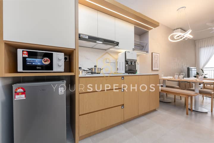 Georgetown【last Min-10%】full Kitchen 2br~skypool - Penang