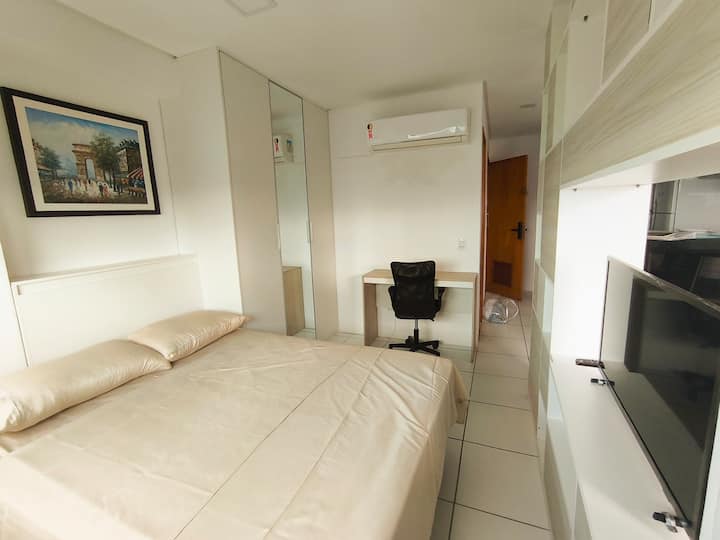 Flat 1 Quarto Boa Viagem Próximo Shopping/praia - Recife