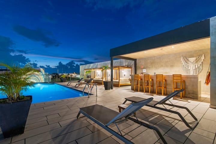 Luxury Condo With Private Roof / Gym / Padel Court - Paradise Beach