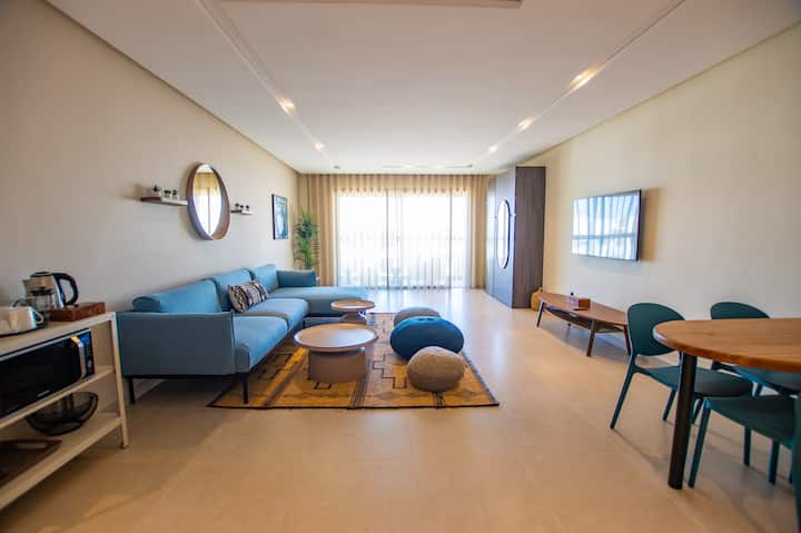 Seaside Designer Apt W/ Pool - Parking - Sleeps 4 - Taghazout