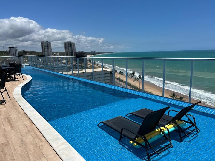 Studio Beira Mar  I Piscina I Cobertura I Garagem - Maceió