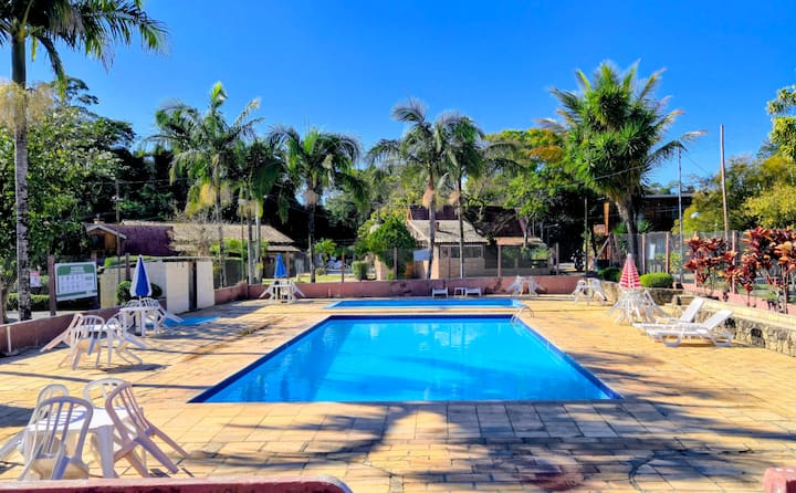 Chalé 107 - Cabana Com Lazer, Piscinas E Quadras - Atibaia