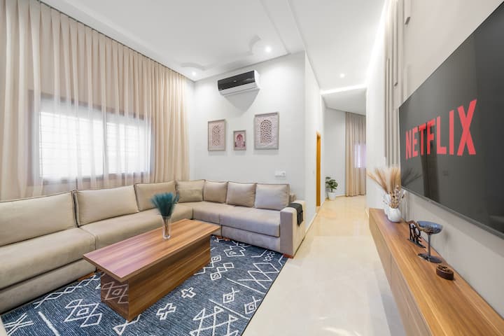Sakina Home|élégance & Confort 200mbp7min Guéliz - 모로코