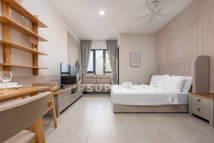 【 Weekly-10%】cozy Modern Studio~sky Infinity Pool - George Town