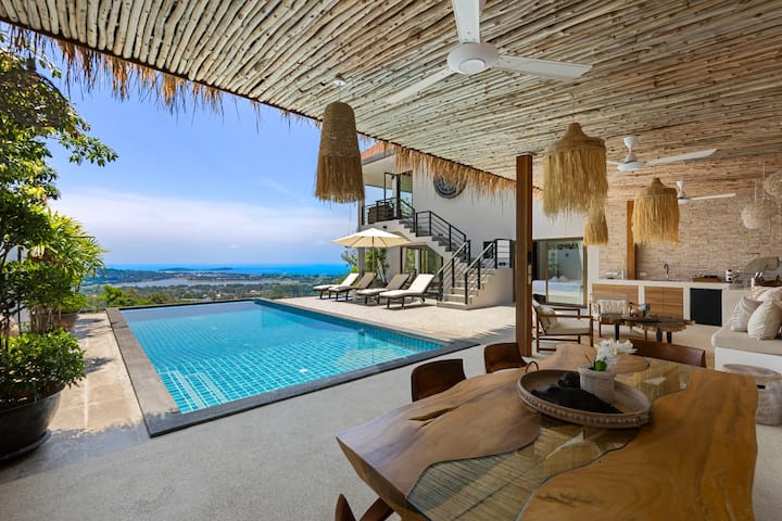 Villa Macha - Peaceful Villa With Amazing Sea View - Koh Samui
