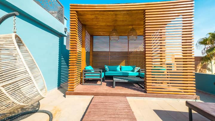 Rooftop & Piscine, Charmant Appartement à Gueliz - Marrakesch