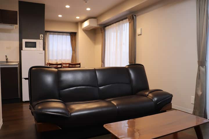 キッチン・洗濯機など全室完備!ファミリールーム【1ldk】/アパートメントホテルecott - Kagoshima