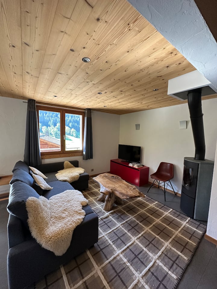 Bel Appartement Rénové, Superbe Vue, 7 Pers. - La Clusaz