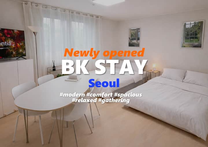 장박할인 공항버스 서울지하철역5분 1층 2룸 3침대 6인 Gocheok 홍대 광화문 명동 - Bucheon-si