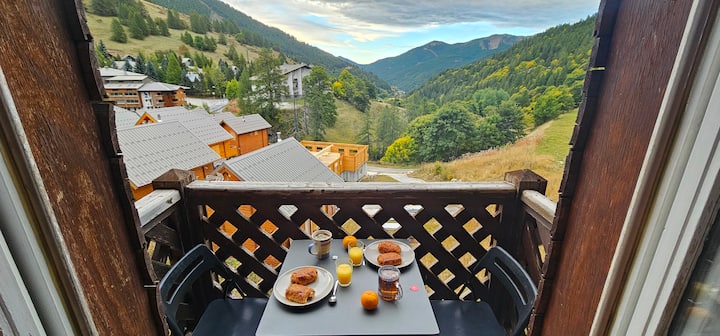 Studio Cosy Avec Vue Imprenable Près Des Pistes - Allos