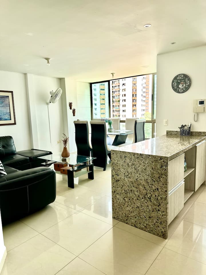 Apt 5 Stars+wifi+greatlocation+parking@cañaveral - Bucaramanga