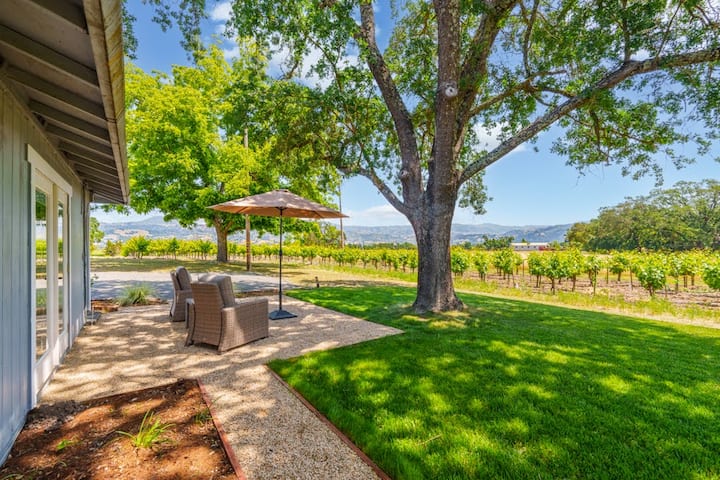 Wine Country Living ~ Vineyard Views Spa Serenity - Healdsburg, CA