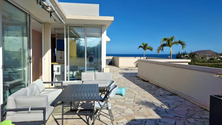 Penthouse 2 Chambres Et Bureau Noumea Ouemo - Nouméa