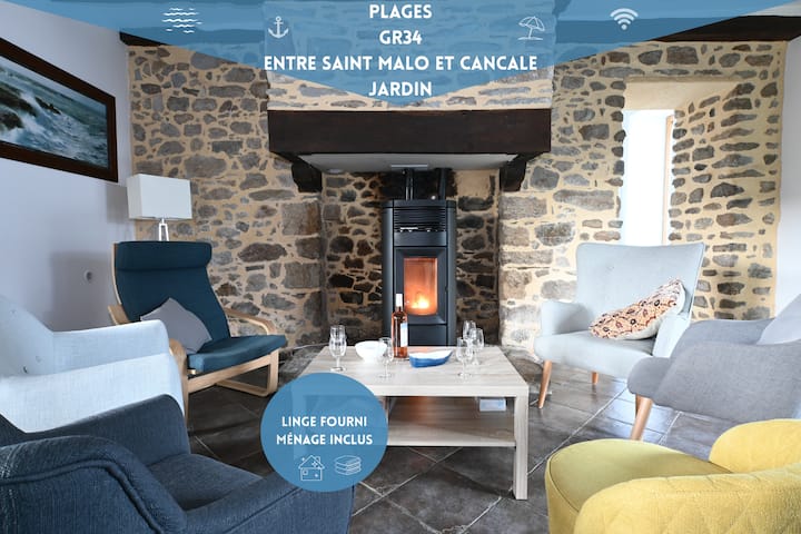 Entre Pierres Et Mer*charme*côte D'emeraude*jardin - Saint-Malo