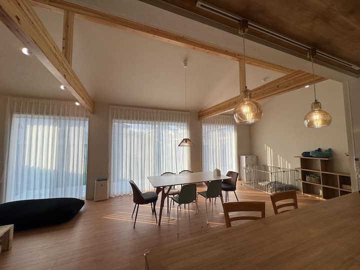 【Bbq・花火ok】貸切一軒家・最大8名 | おさかな市場8分・ビーチ徒歩1分| ペット宿泊可 - Oarai