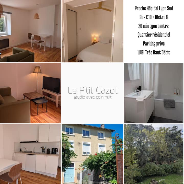 Le P'tit Cazot - Studio Proche Métro Hôp. Lyon Sud - Saint-Genis-Laval