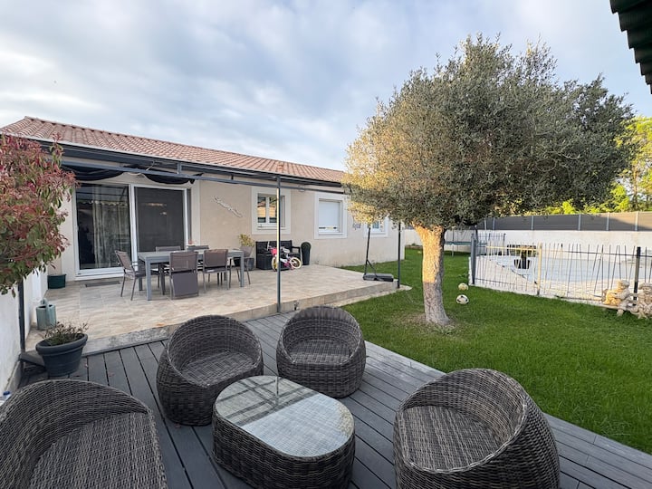 Maison Familiale Avec Piscine Et Jardin Privé - Les Pennes-Mirabeau