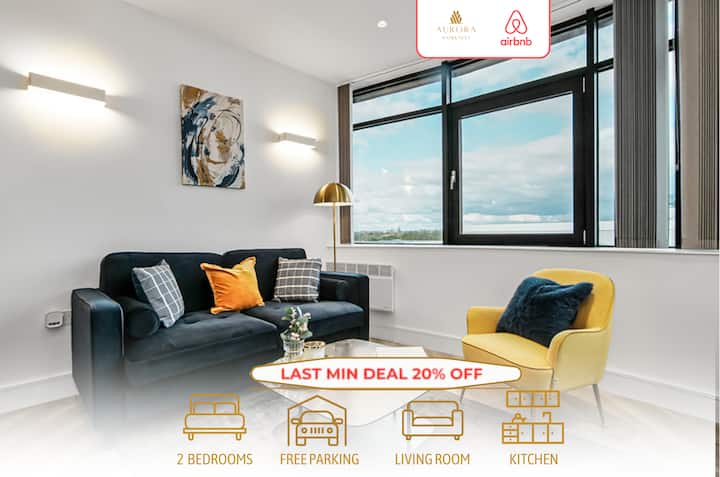 Get Weekend Special 25% | 2br W/parking | Sleeps 6 - Brentford