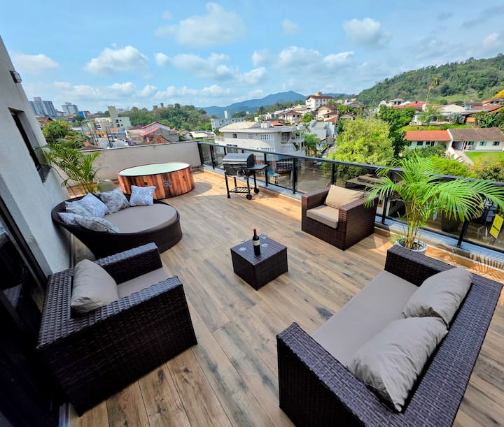 Apartamento Com Rooftop Privado C/ Hidromassagem - Blumenau