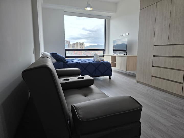 Moderno Apartaestudio Con Vistas A La Ciudad - Cota