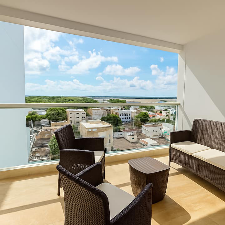 Modern Apt With Balcony And Sea View Close To Sea - Cartagena, Colombia
