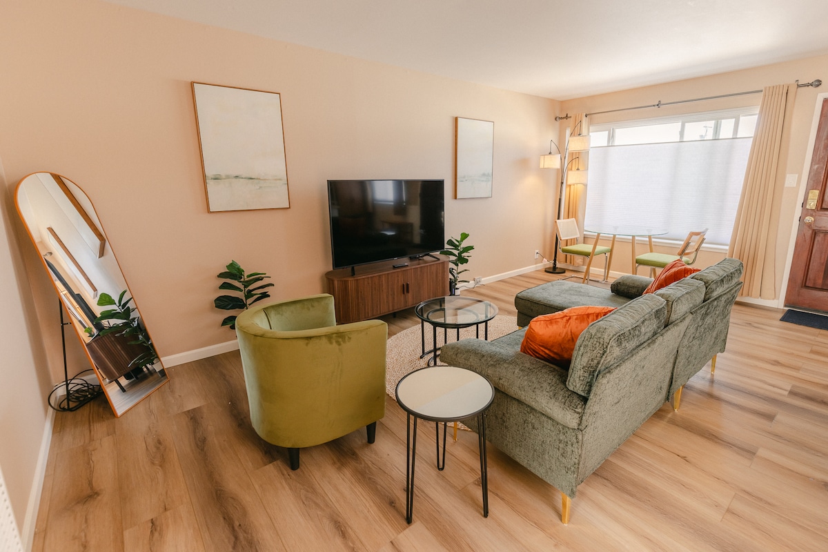 Appartement accueillant et très grand lit près de Burlingame ...