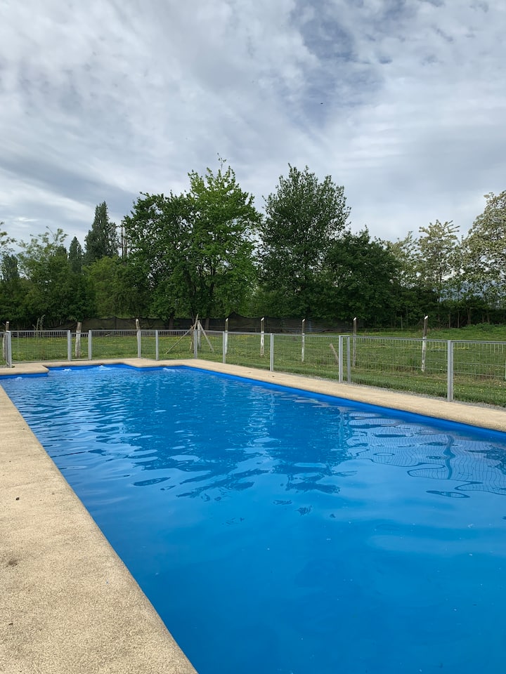 Cabaña Con Piscina Linares - 