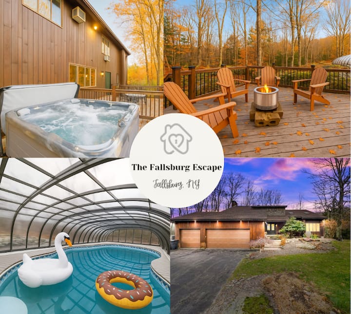 New! Escape To Luxury | Heated Pool, Hot Tub&games - Monticello, NY