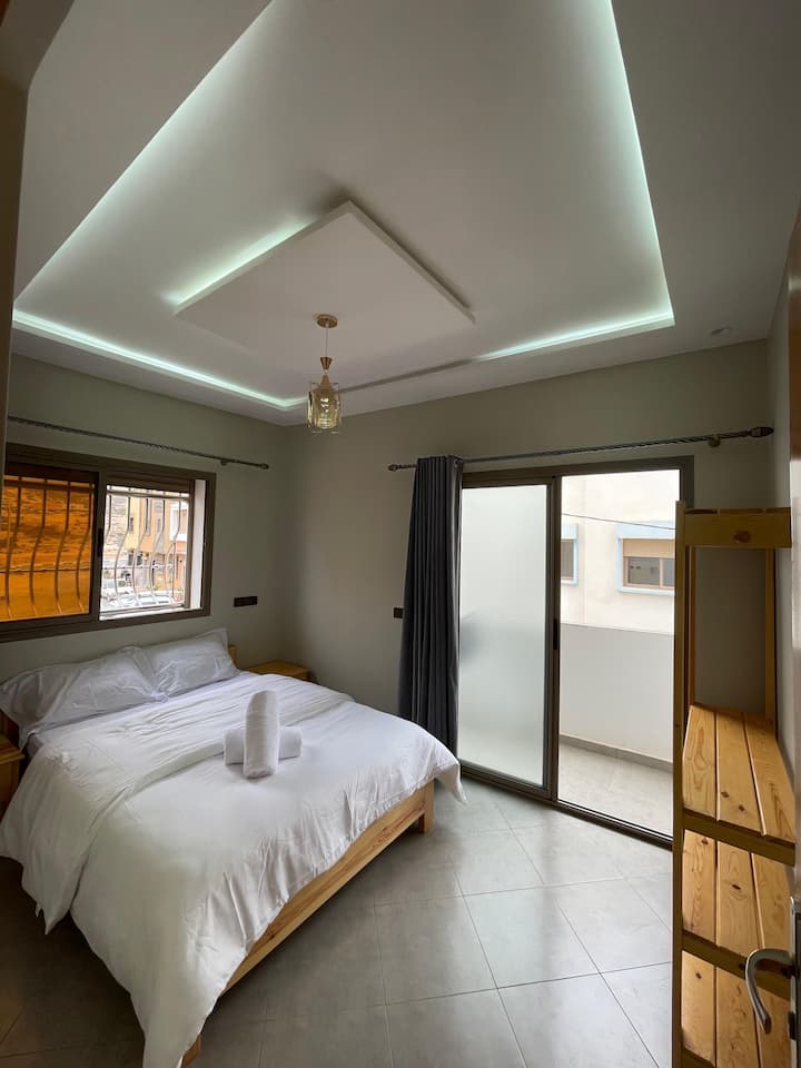 [7] Azul House  شقة بشرفة مشرقة. - Imsouane