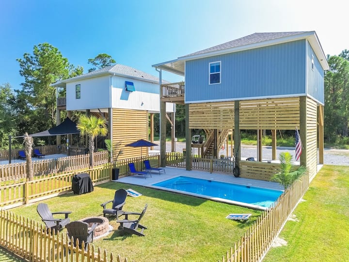 Beautiful New Home Near Beach With Pool Sleeps 6 - Pass Christian, MS