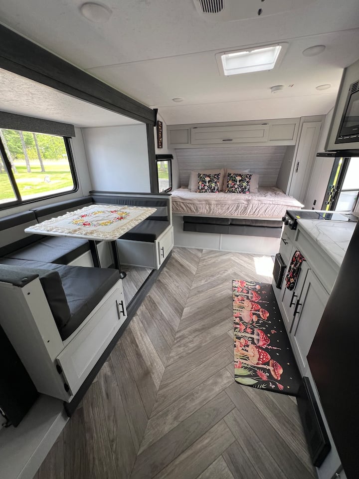 Fern The Bunkhouse Camper @ Alabaster Acres - East Tawas, MI