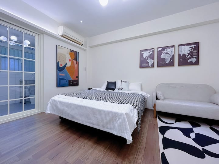 [有窗]Sweet Double Room｜near Shandao Temple 104 - Taipei