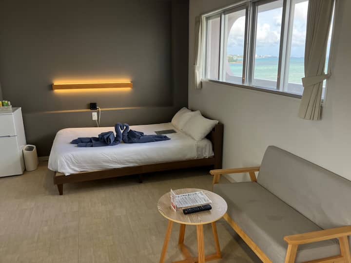 【28泊~】長期滞在用オーシャンビュー部屋!プライベートビーチ徒歩0分 - Okinawa, Japan