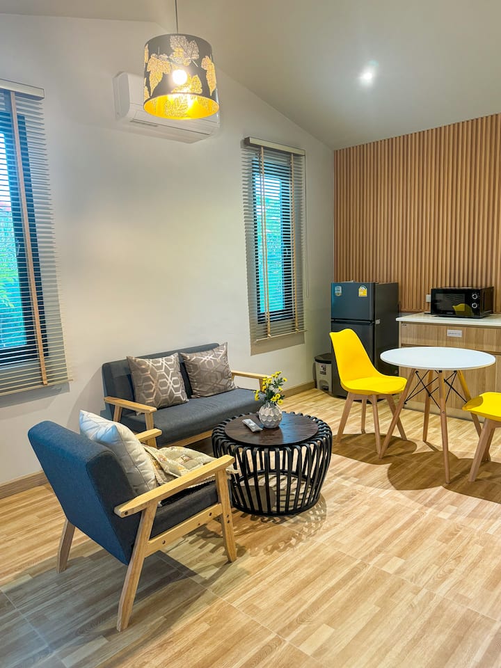 บ้านหญ้าดอกขาว รีสอร์ท Peaceful Garden Villa For 2 - Kanchanaburi