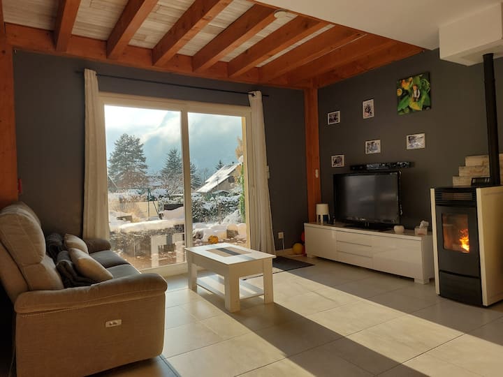 Maison Chaleureuse Avec Vue Montagne, Ski Proche - Chamrousse