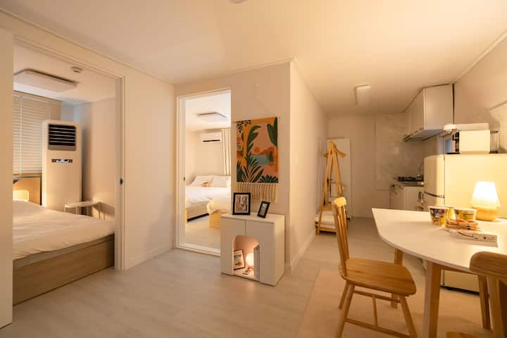 미소스테이서울-신사역3분/2룸/강남성형외과,피부과/한강공원/공항버스5분 - Séoul