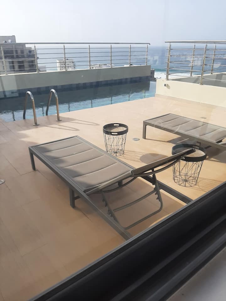 Logement Entier à Yoff Virage/vue Sur L’océan - Senegal