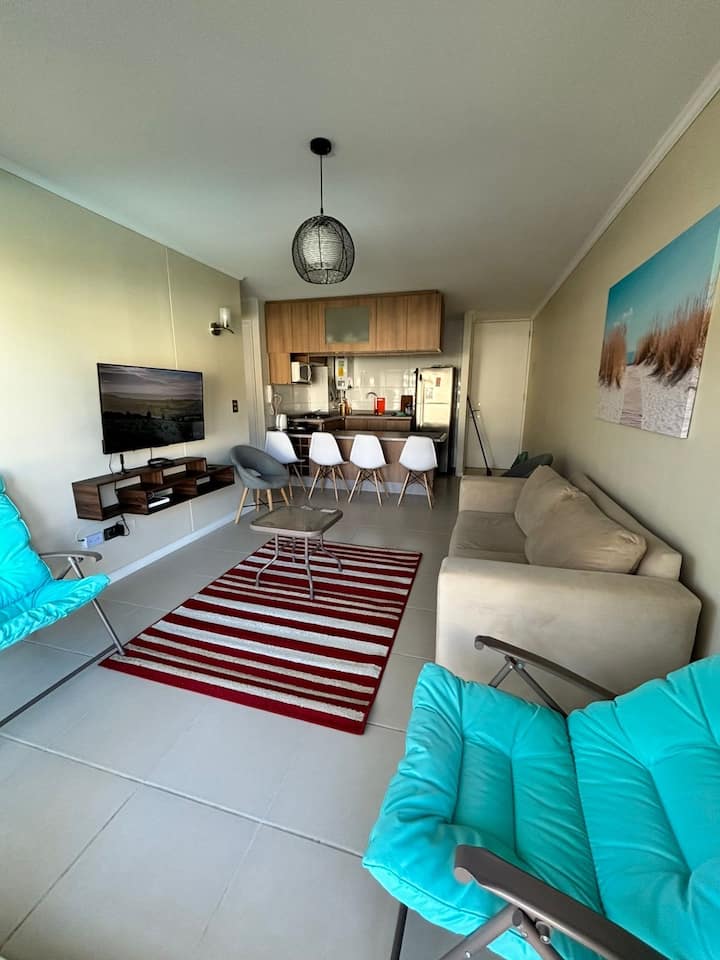 Hermoso Y Acogedor Depto. Condominio Parquemar 2 - El Tabo