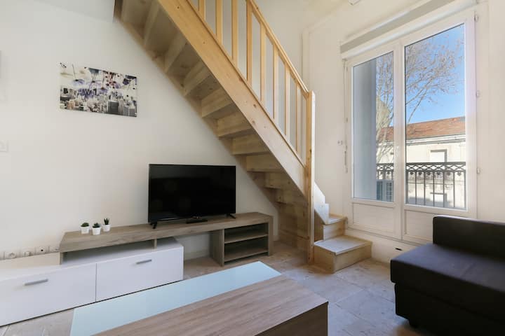 T3 Proche Gare & Centre Ville - Clim, Netflix & Co - 몽펠리에