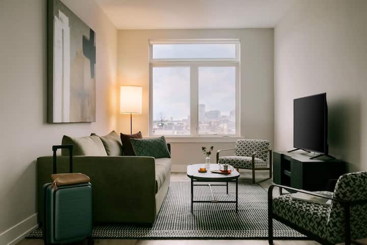 Sosuite | 1bed Apt W City View, Roof Deck, Laundry - Philadelphia, PA