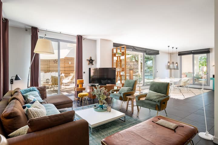 Maison De Ville Contemporaine Vue Saône - Lyon