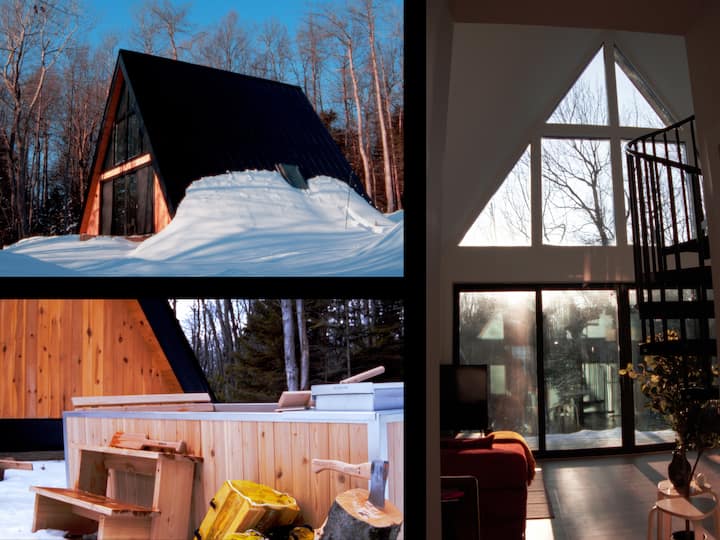 Acutehaus + Woodfire Hot-tub, The Modern Chalet - Kalahari Indoor Waterpark, Pocono Manor