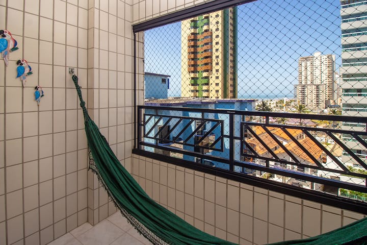 Apê Na Guilhermina | Varanda Vista Mar + Ar E Vaga - Praia Grande