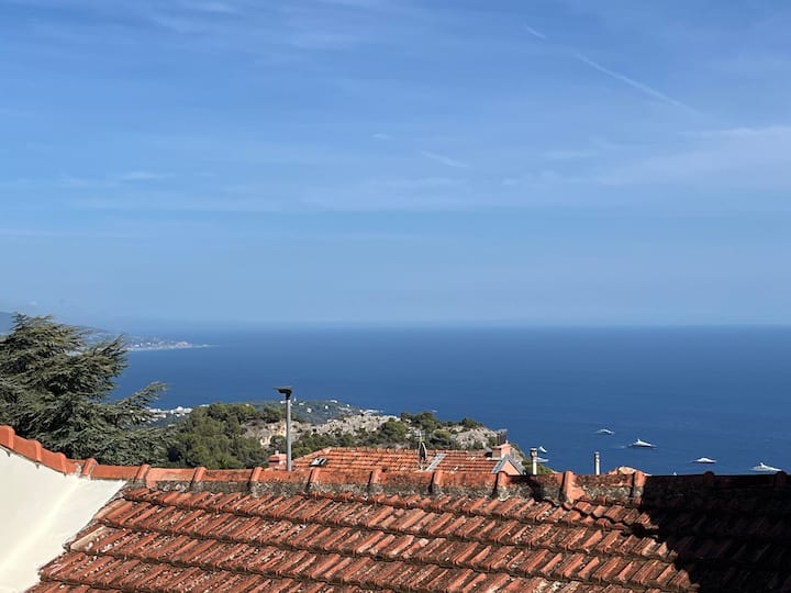 Bel Appartement Vue Mer A La Turbie - La Turbie