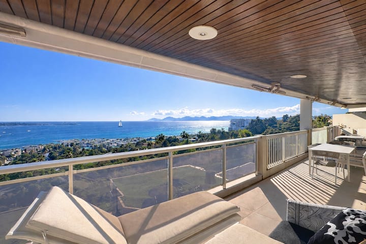125m2 - Vue Mer Panoramique, Dernier éTage - Juan-les-Pins