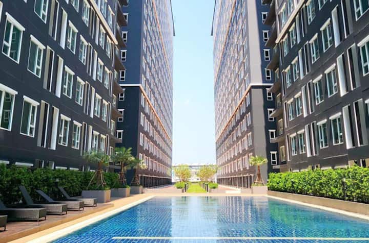 Monthly Stay 28,000bht 5min Walk To Mrt - Bangkok