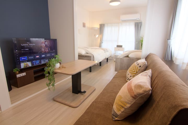 5-min Bike To Dogo & Okaido | Free Bikes, 3 Guests - Matsuyama