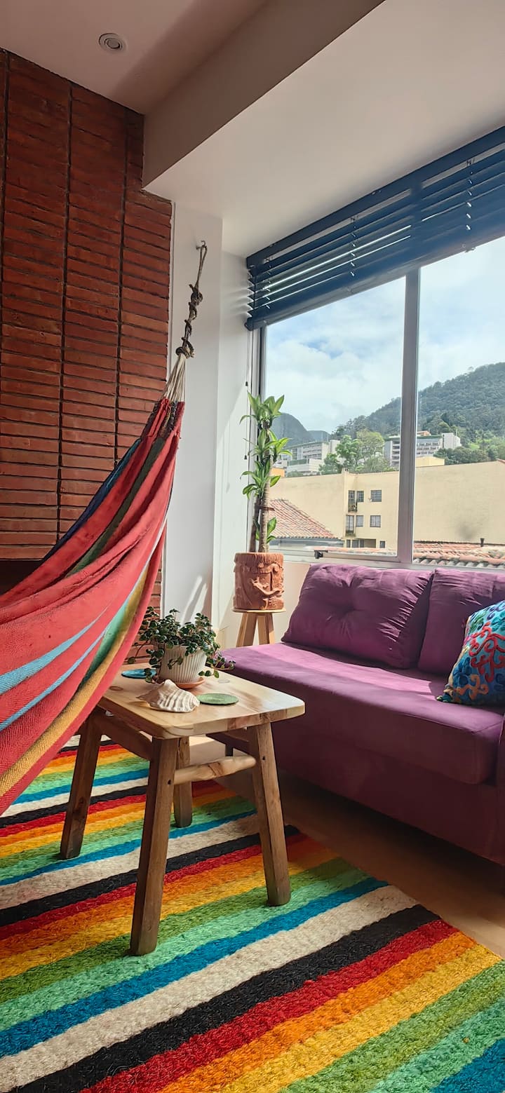 Acogedor Loft, Vista Espectacular A Las Montañas - Bogota