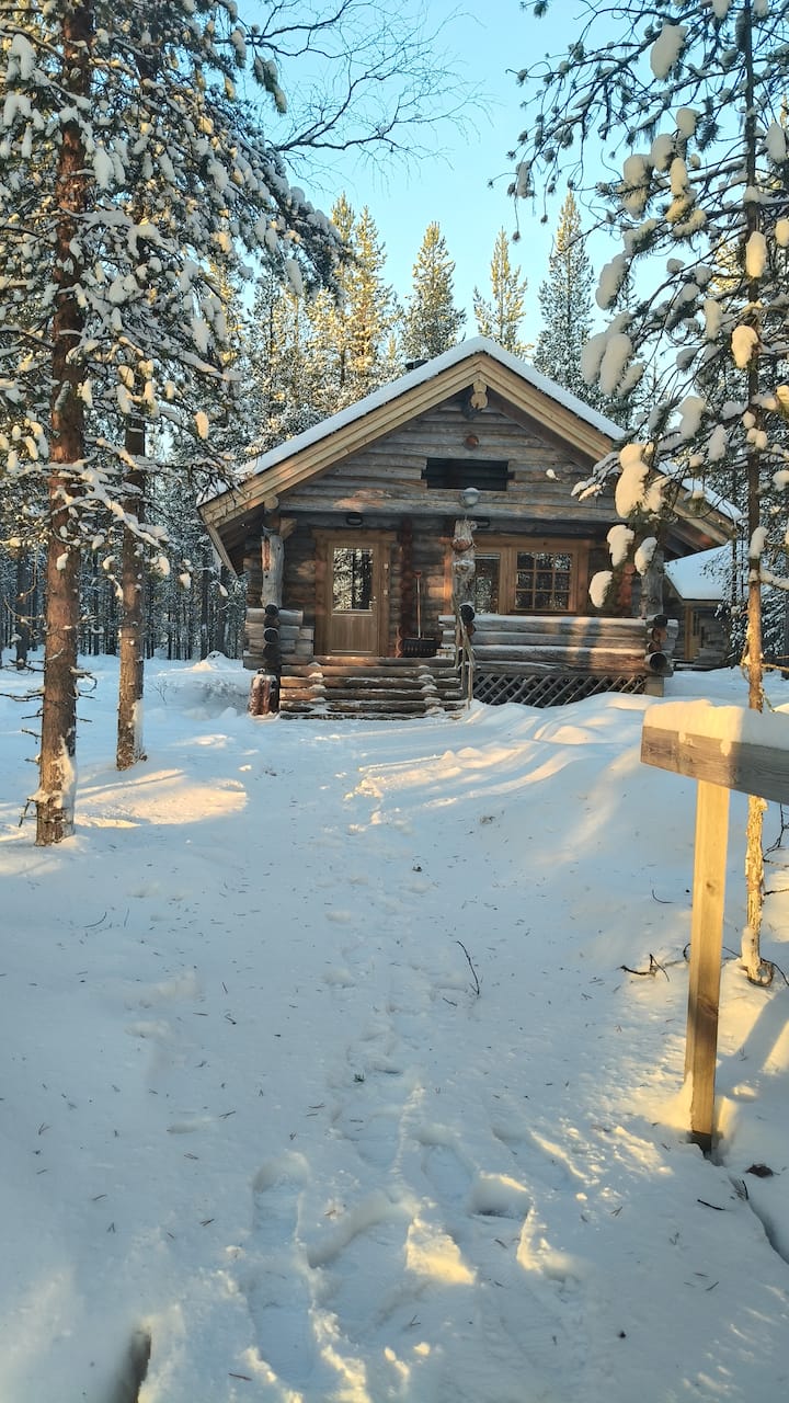 Luonto, Gemütliches Blockhaus Mit Auroraskylight - Ivalo