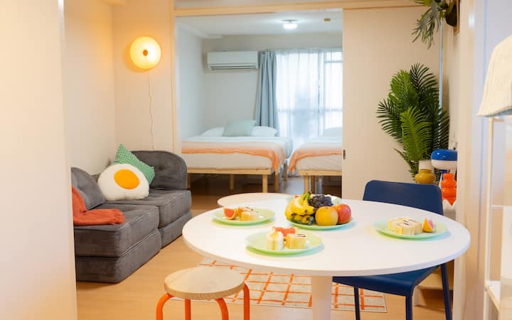 Near Large Park|sta.3 Min|namba15min|6ppl|35㎡|4bed - Osaka